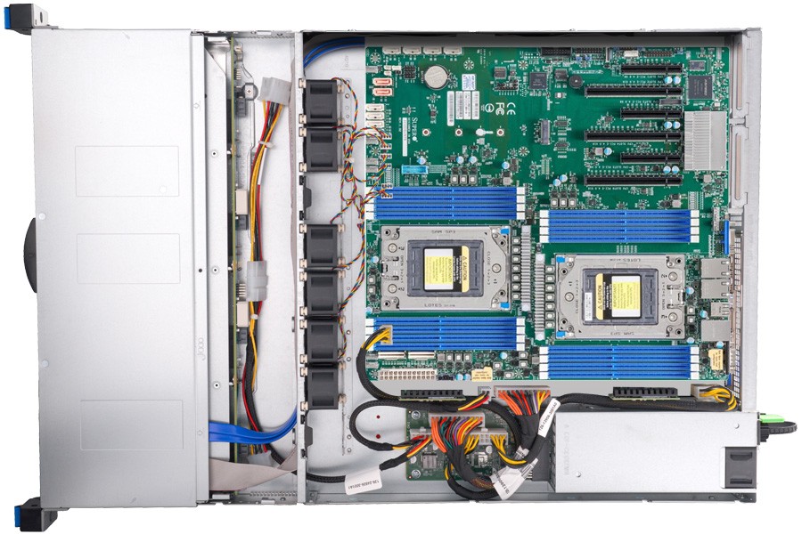 Chenbro 1U 4Bay Dual AMD Processor Rackmount Server - RM13304MR-H12DSi-NT6