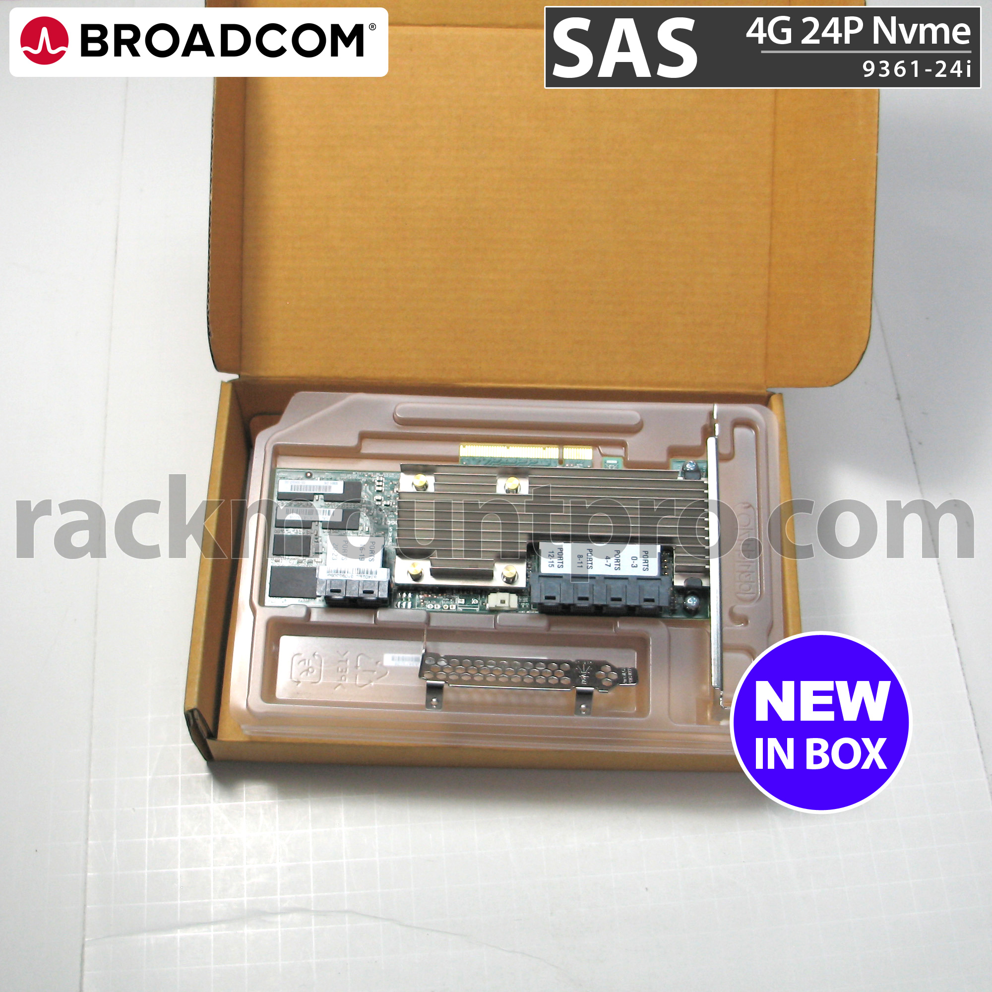 Broadcom MegaRAID SAS 9361-24i 4G 24P Nvme 12Gbps PCIe RAID Card NEW ...