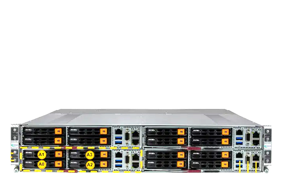 Supermicro 2U 4Nodes 16Bays Single AMD Processor Rackmount Server - AS ...