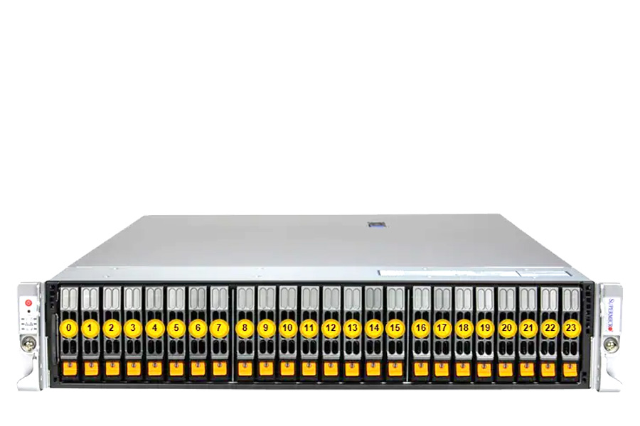 Supermicro 2U 24Bays Dual AMD Processor Rackmount Server - AS-2125HS-TNR