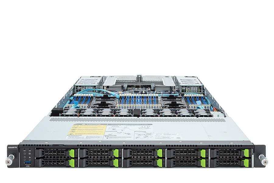 Gigabyte 1U 10Bays Dual Processor Rackmount Server - R183-S94-AAC1