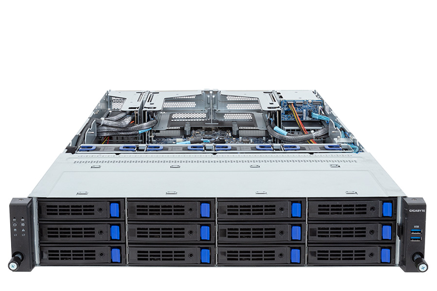 Gigabyte 2U 12Bays Dual Processor Rackmount Server - R283-S90-AAJ2