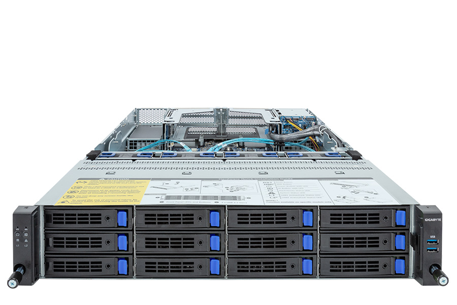 Gigabyte 2U 12Bays Dual Processor Rackmount Server - R283-S95-AAC1