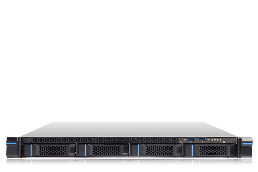 Chenbro 1U 4Bay Dual AMD Processor Rackmount Server - RM13304MR-H12DSi-NT6