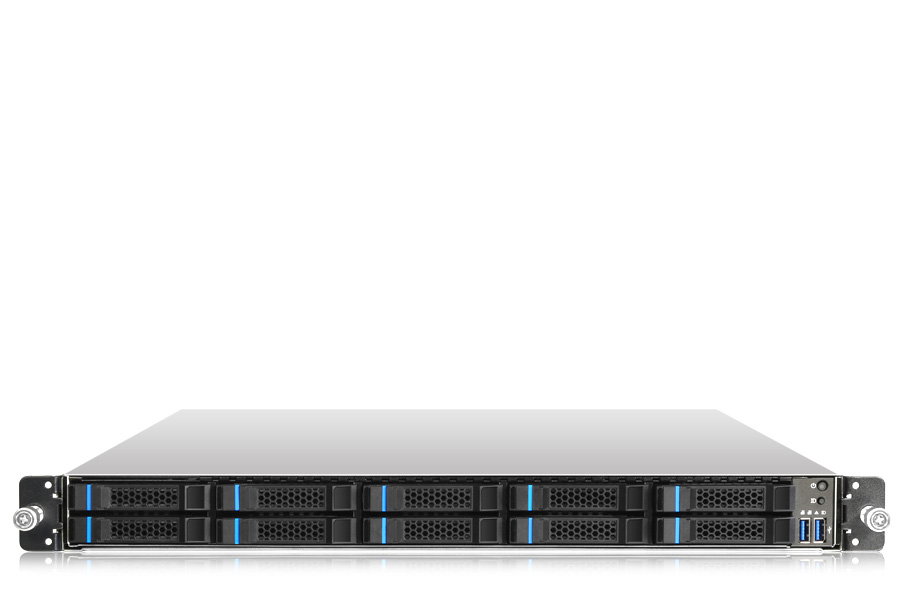 Chenbro 1U 10Bay Single AMD Processor Rackmount Server - RM13310-H12SSL-NT