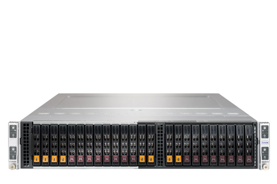 Supermicro 2U 2Nodes 24Bays Dual 2nd Gen Scalable Processor Rackmount ...