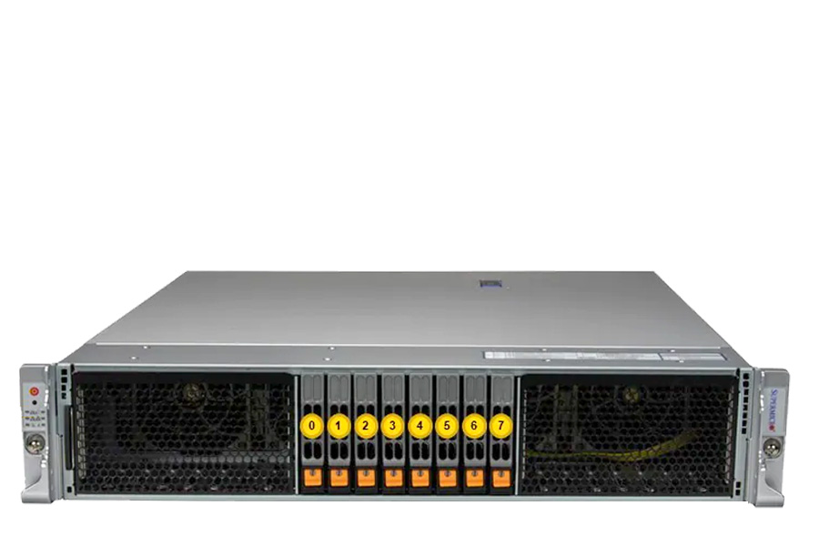 Supermicro 2U 8bays Dual Processor Rackmount Server - SYS-221H-TNR