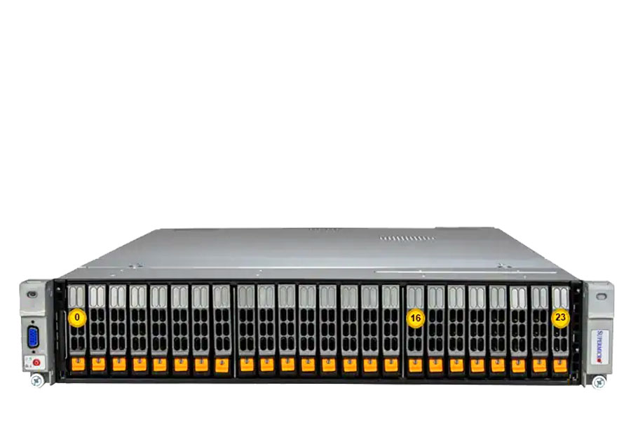 Supermicro 2U 24Bays Quad Processor Rackmount Server - SYS-241E-TNRTTP