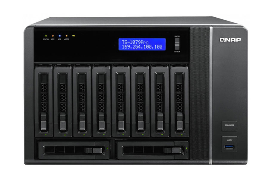 QNAP Ultra-high performance 10-bay NAS server for SMBs - TS-1079 PRO